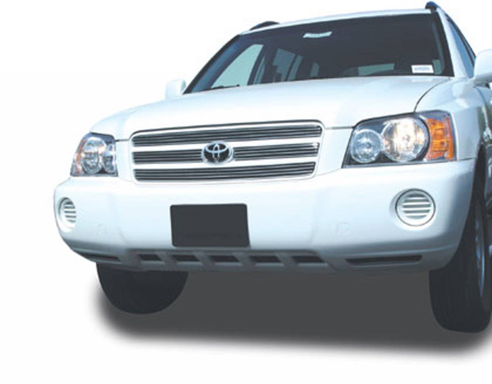 2004-2006 Toyota Highlander Billet Grille Overlay/Bolt On - 4 Pc 4 Bars ...
