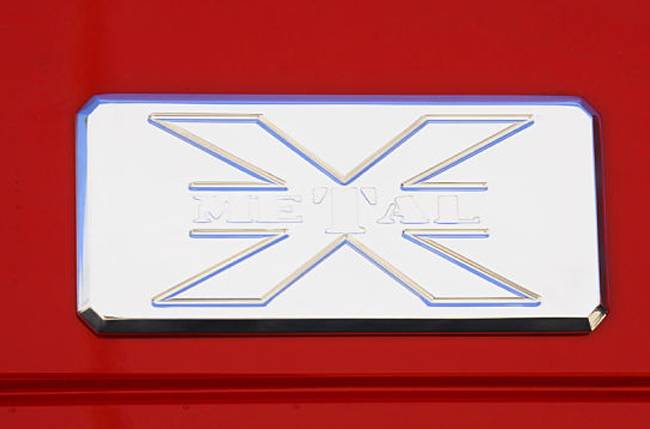 ALL Most Vehicles X-Metal Series - Body Side Badges - 1 Pc - Chrome ...