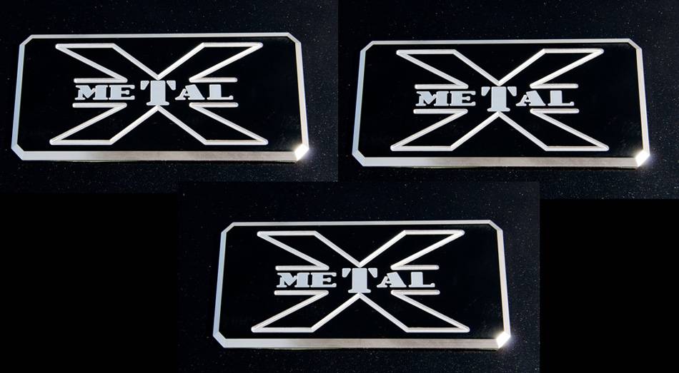 ALL Most Vehicles X-Metal Series - Body Side Badges - 3 Pc - Black ...
