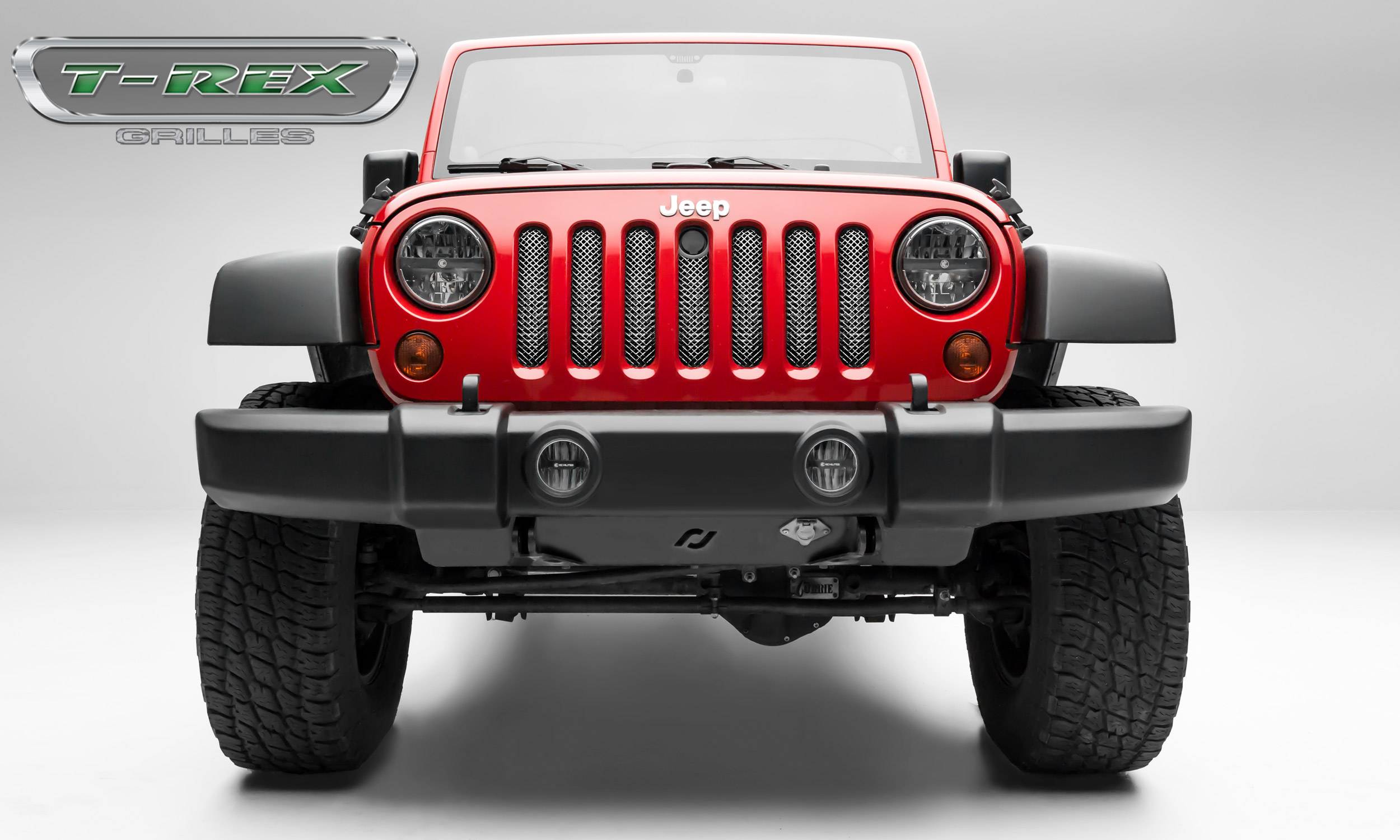 Jeep Wrangler Sport Series Formed Mesh Grille (Installs behind factory ...