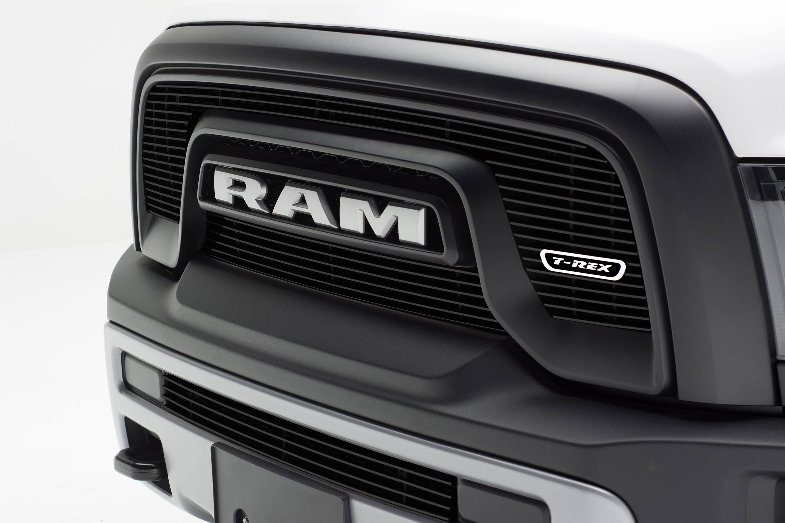 2015-2018 Ram 1500 Rebel Laser Billet Grille, Black, 2 Pc, Overlay ...