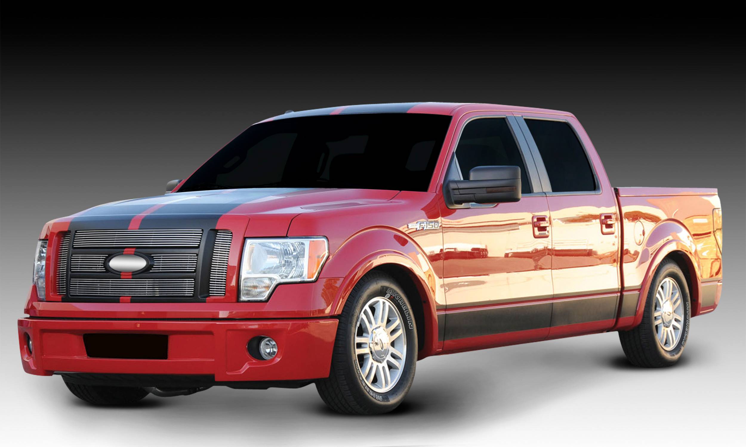 2009-2012 F-150 Lariat, King Ranch Billet Grille, Polished, 6 Pc ...